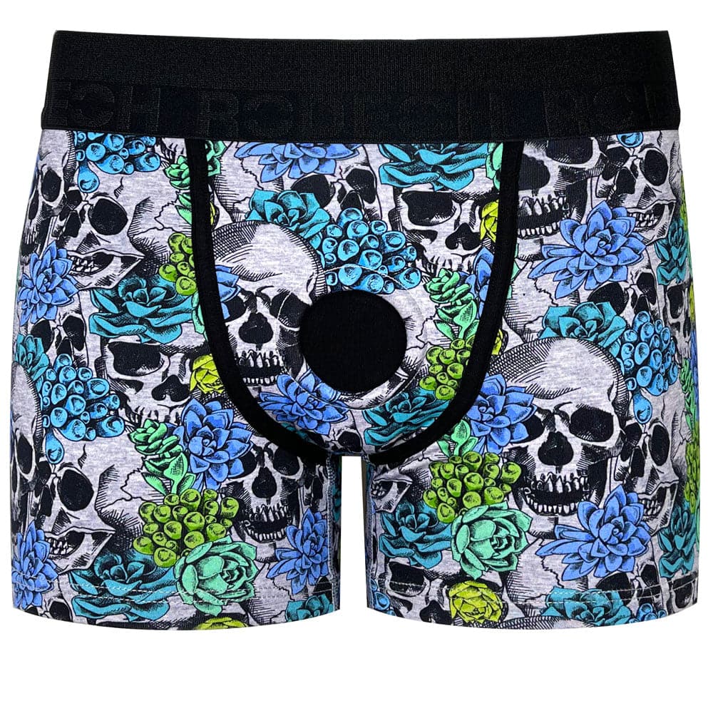 Classic Boxer Harness Strap-On - Succulent Skulls | RodeoH