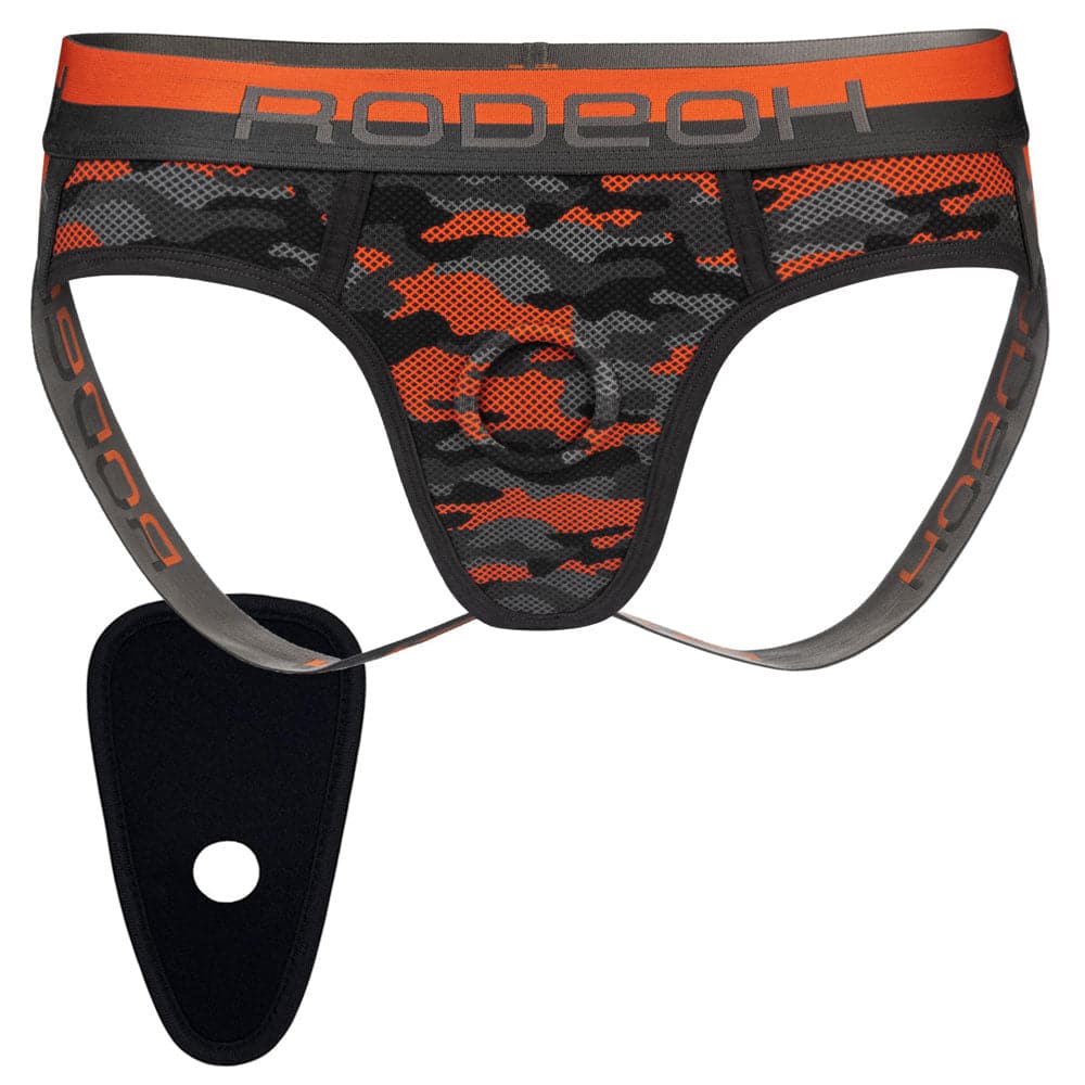 Jock Harness Strap On - Orange Camo | RodeoH